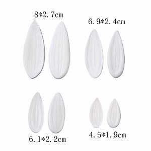 KALAIEN Dahlia Sugar Flower Veining Molds Fondant Cutters Gumpaste Cake Craft Tools(14PCS)