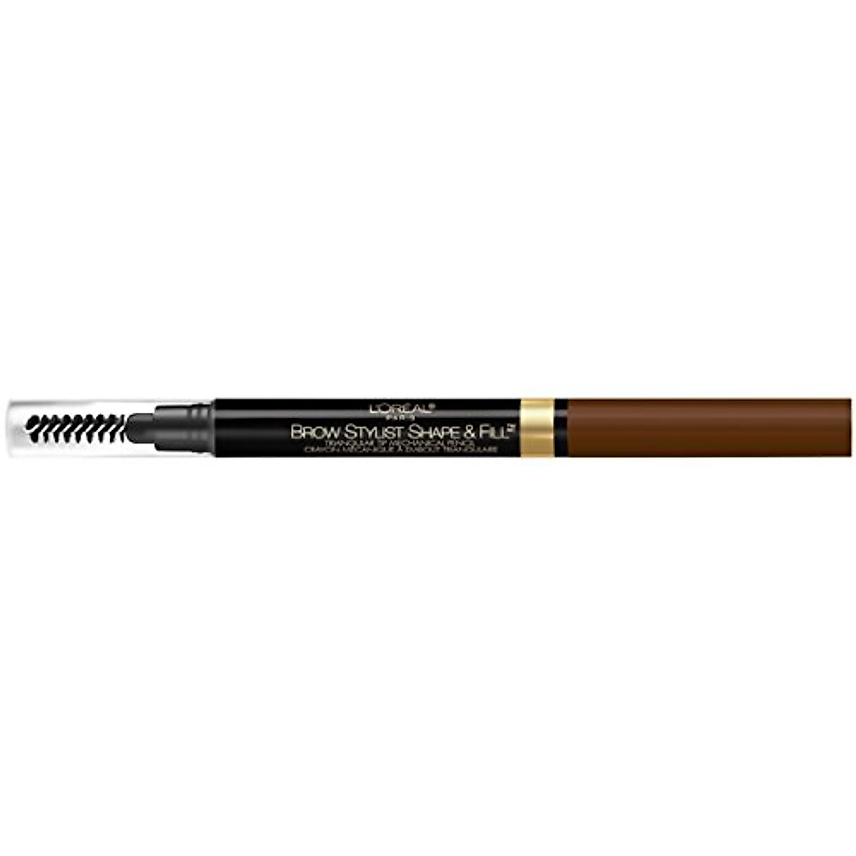 L'Oreal Paris Makeup Brow Stylist Shape and Fill Mechanical Eye Brow Makeup Pencil, Light Brunette, 0.008 oz.