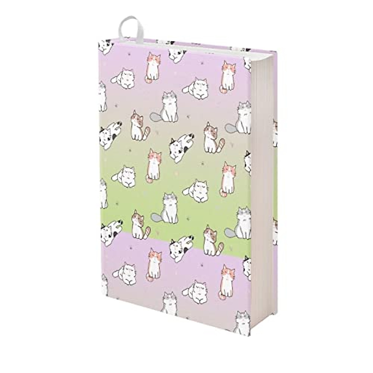 DISNIMO Cute Cat Book Sleeve for Adults, Books Cover for Paperback Hardcover Textbooks Washable Reusable Book Protector- Padded Case for Novel School Supply for Students