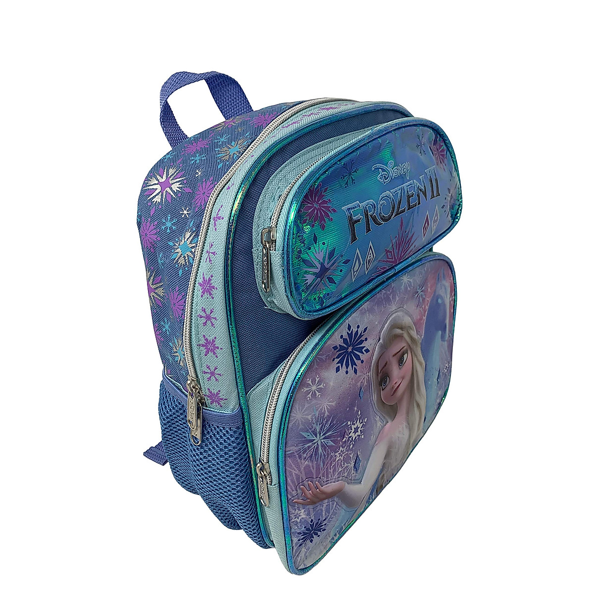 KBNL Disney Frozen 2 Elsa & Horse 12" Toddler Backpack, Blue, Small