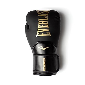 Everlast P00002362 Elite V2 Training Glove Black/Grey 14OZ