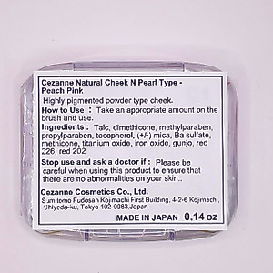 Cezanne Natural Cheek N Pearl Type - Peach Pink