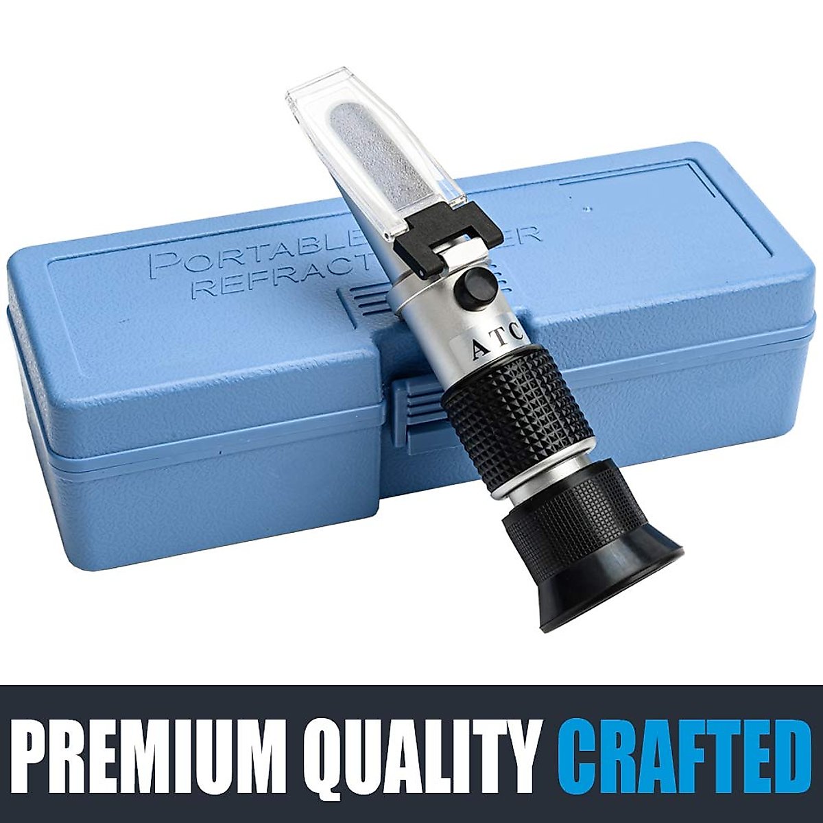 SMARTSMITH Refractometer Honey 10-32% for Honey Moisture, Brix and Baume, 3-in-1 Uses, 58-90% Brix Scale Range Honey Moisture Tester, with ATC, Ideal for Honey, Maple Syrup, and Molasses, Bee Keeping