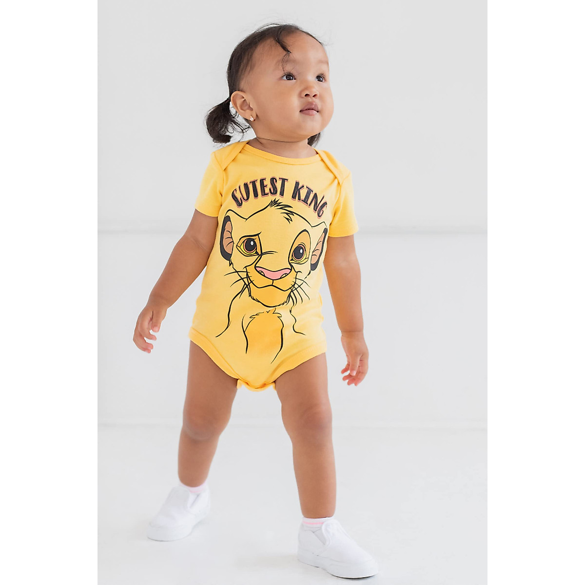 Disney Lion King Infant Baby Boys 5 Pack Short Sleeve Bodysuits Lion King 18 Months