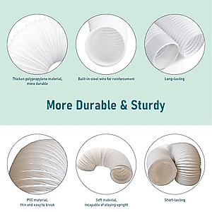 5.9 Inch Portable Air Conditioner Hose - Portable AC Hose with 79" Length Anti-Clockwise Thread, Universal AC Exhaust Hose Air Conditioner Parts Accessories