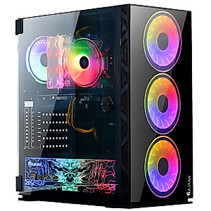 HAJAAN BREEZE PRO Gaming Desktop Tower PC with 27 Inch Gaming Monitor - Intel Core i5-10400F Processor UpTo 4.30 GHz, 16GB DDR4 RAM, 512GB SSD, GeForce GTX 1650 4GB, Windows 11 Pro
