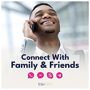 travSIM eSIM USA | T-Mobile Network | Unlimited Data, Calls & Texts in The USA | e SIM Card USA Works on eSIM Compatible iOS & Android Devices | eSIM Card USA 30 Days