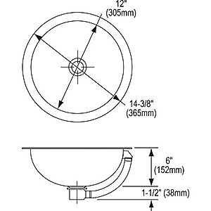 Elkay ELUH12LV Asana Single Bowl Undermount Stainless Steel Bathroom Sink