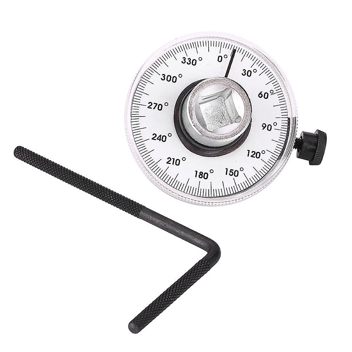 Adjustable Torsion Angle Gauge, Drive Angle Torsion Wrench Measure fits 1/2" Dr. Tools Ratchet/Torsion Wrench/Power Bar etc