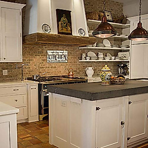 Kitchen Signs Farmhouse Kitchen Wall Decor Rustic Kitchen Wall Art-Come Gather in Our Kitchen-Kitchen Signs Wall Decor Size 16"x8"