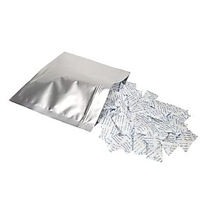 Silica Gel Desiccant 10 Gram - No Shelf-Life - Foil-Packed Moisture Absorbers Dehumidifiers (100)