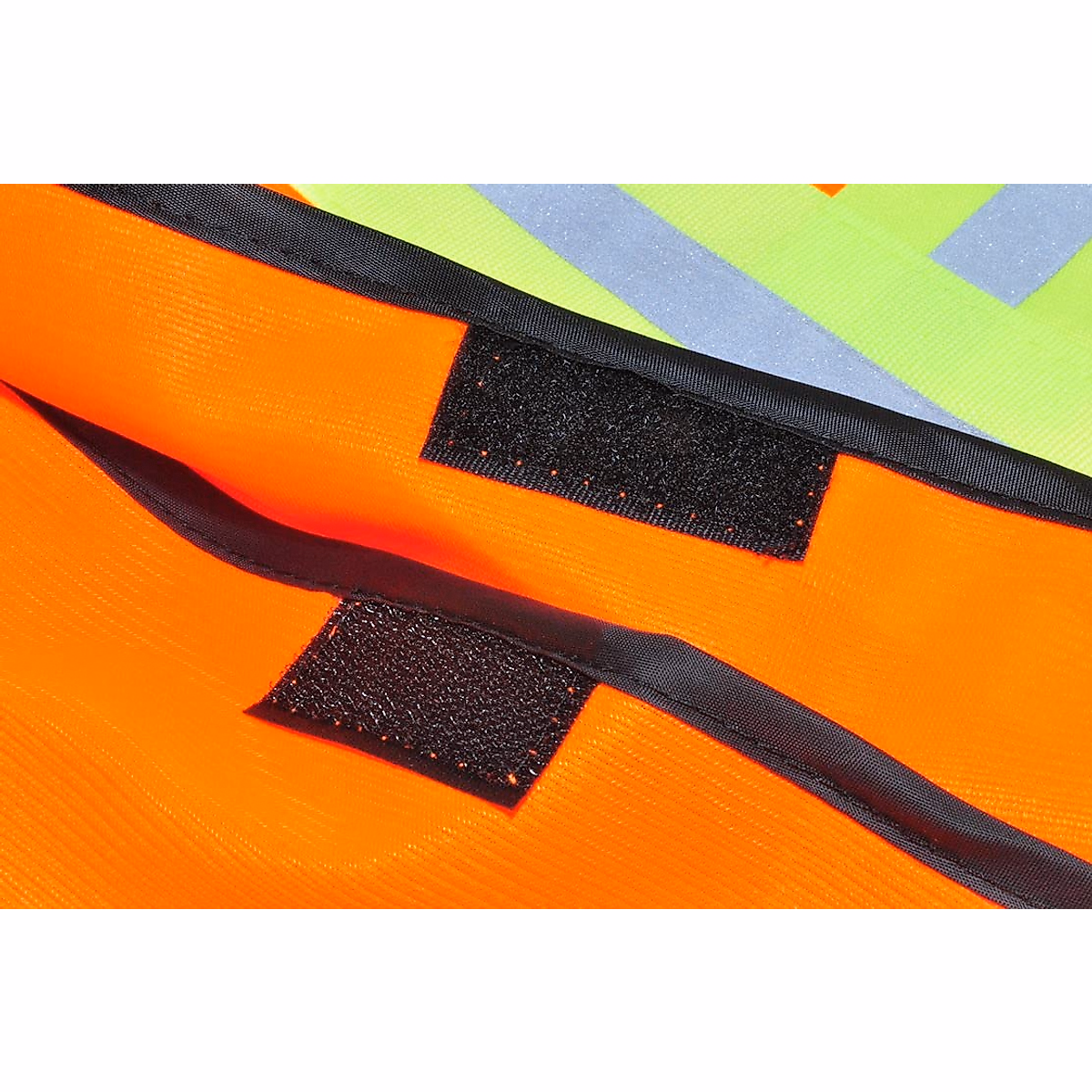 G & F 41113 Industrial Safety Vest with Reflective Stripes, Neon Orange