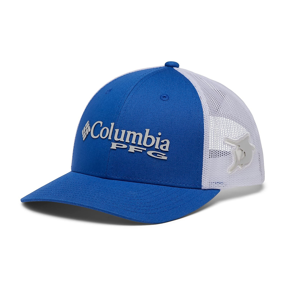 Columbia Unisex PFG Mesh Snap Back Ball Cap, Vivid Blue/Marlin, One Size