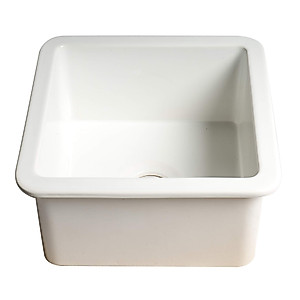 ALFI brand ABF1818S-W Kitchen Sink, White