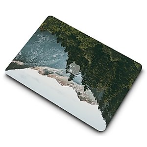 Hard Case Compatible with New MacBook Air 13 Inch Case 2020 2019 2018 Release Model A2337 M1 A2179 A1932 with Retina Display and Touch ID, Matt Plastic Hard Shell Case Cover - Mountain