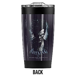 Logovision Batman: Arkham origins Joker Stainless Steel Tumbler 20 oz Coffee Travel Mug/Cup, Vacuum Insulated & Double Wall with Leakproof Sliding Lid | Great for Hot Drinks and Cold Beverages