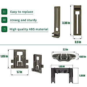 (Packs of 10) W10350376 (2) W10195840 (2) W10195839 (2) W10250160 (2) W10508950 (2) for Dishwasher Parts Upper Rack,0.9" Diameter Wheel, kitchen Aid kenmore Dishwasher Replacement Parts