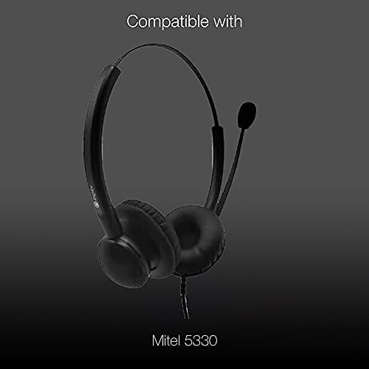 Global Teck Leatherette Ear Pads 3-Pack - for Plantronics CS50, CS55, CS60 Cordless - Jabra/GN 2100, 2110, 2124, 2125, 9300, 9330, 9350 - Mitel Headset - 5330, 5340, 5360-67063-01, 14101-08