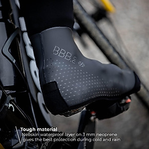 BBB Cycling Unisex's Flat Shoe Covers UltraWear zipperless, Black, Women 2