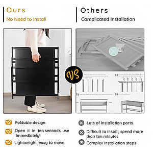 COMAX Folding Bamboo Shoe Rack for Entryway Small Space, Installation-Free Foldable Shoes Storage Organizer, Free Standing Three Shelf Shoe Stand for 6-9 Pairs, Small Shoe Rack 3 Tier 20 Inch Wide