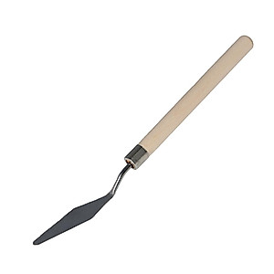 Leadigol 7Pcs Palette Knife Set, Stainless Steel Painting Spatula Wood Handle Oil Paint Knives for Color Mixing, Spreading Acrylic Paint on Canvas