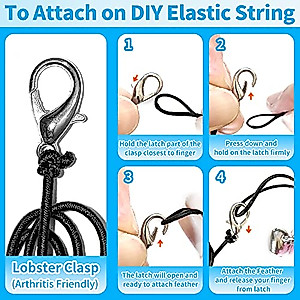 Petstie Cat Feather Teaser Toy, 2PCS Retractable Cat Wands,11PCS Teaser Refills with Bells and Extra 2PCS Elastic Strings, Cat Wand Toys for Indoor Cats