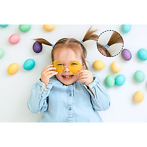 CÉLLOT 360PCS Baby Hair Ties, 36 Multicolors Elastic Hair Ties,2cm in Diameter No Crease Finger Rubber Hair Elastics,Small Thin Hair Ponytail Holders Hair Accessories for Baby Girls Toddlers Kids