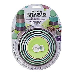 melii Stacking & Nesting Containers with Silicone Lids - 12 Pieces