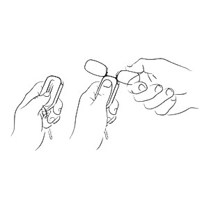 ThinOptics Keychain Case + Rectangular Reading Glasses, Clear, 44 mm + 1.5