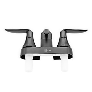 Dura Faucet DF-SA110LH-MB RV Tub & Shower Faucet Valve Diverter with Winged Levers (Matte Black)