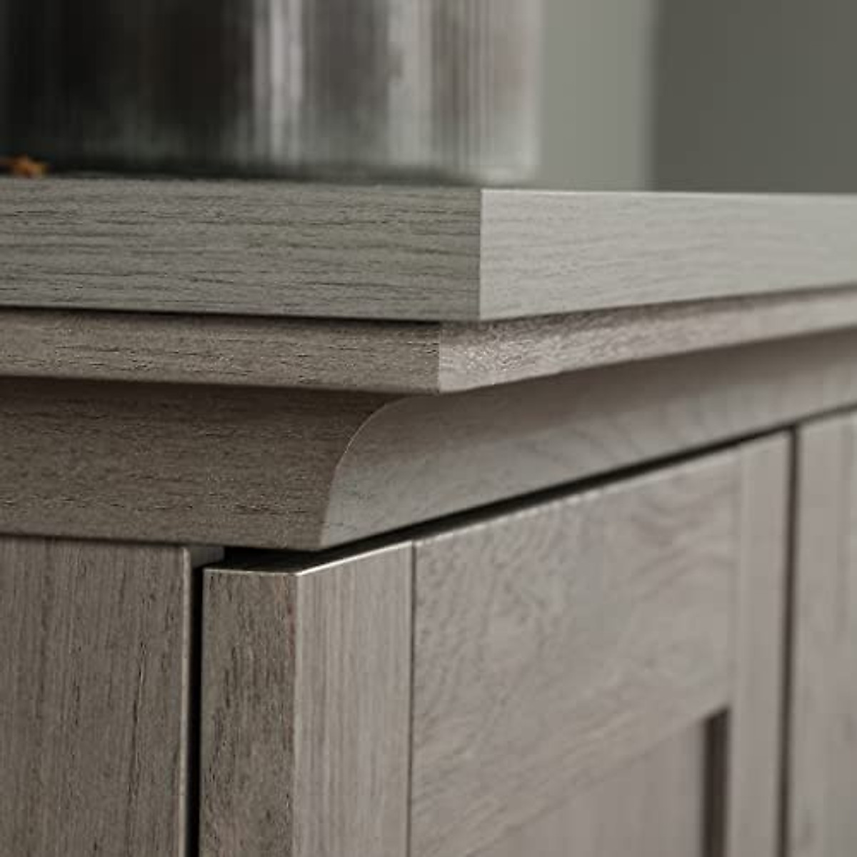 Sauder Miscellaneous Storage Craft & Sewing Armoire, L: 35.112" x W: 21.81" x H: 61.58", Mystic Oak Finish