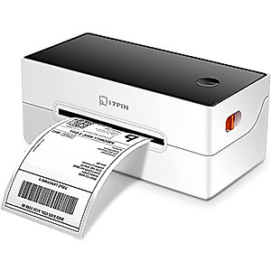 17PinHut Shipping Label Printer 150mm/S High Speed Barcode Thermal Label Printer Maker, Easy Set-Up 4x6 Label Printer for Small Business, Compatible with Ebay, Amazon, Etsy, USPS, FedEx, Shopify