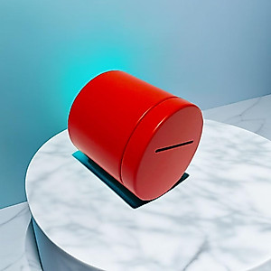 KUQILEY Postage Stamp Dispenser - Stamp Roll Dispenser Red Iron can Material Stamp Dispenser Compact and Impact-Resistant for Desk Organization of Home Office Supplies