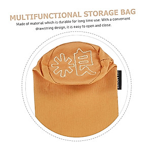 CIMAXIC Large Capacity Canvas Drawstring Bag for Camping and Storage Multi Purpose Rice and Grain Holder Muslin Style for Outdoor Adventures and Picnics