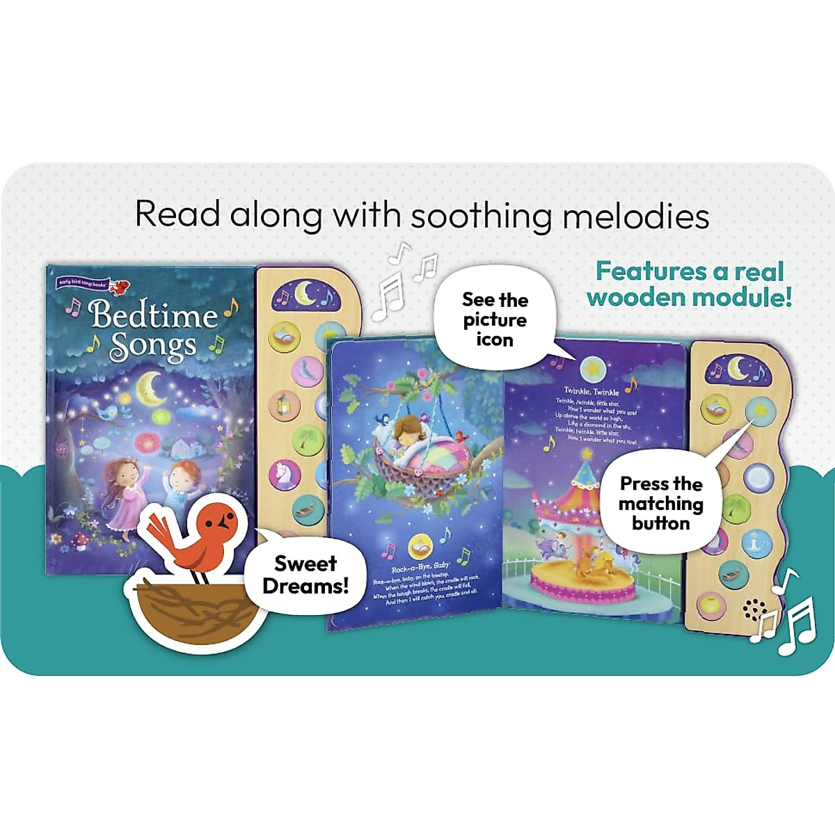 Bedtime Songs: 11-Button Interactive Children's Sound Book (Early Bird Song)