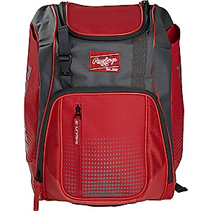 Rawlings Franchise Player's Baseball Backpack, Scarlet Red