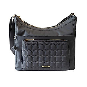 Hedgren Kalpana Quilted Hobo Shoulder, Iron Gate