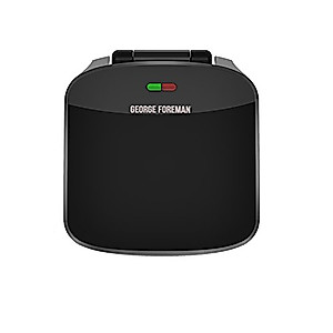 George Foreman 4-Serving Removable Plate Grill and Panini Press, Black, GRP360B