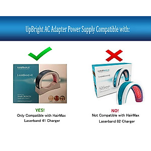 UpBright AC Adapter + USB Cable Compatible with HairMax Laserband 41 LB41 New Models Hair Growth Device LB410116619 Power Supply Cord Wall Battery Charger Mains (Not fits LaserBand 82 Older Models.)