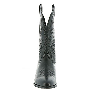 ARIAT BMVY9 Womens Heritage R Toe Western Boot Black Deertan 7.5