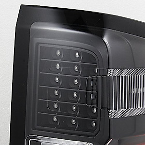 AKKON - For 2014 2015-2018 Chevy Silverado | GMC Sierra LH & RH Black Replacement LED Tail Lights Tail Lamps Pair Set