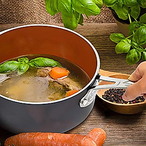 Gotham Steel 1049 5 quart stock pot, Brownish