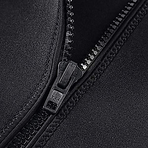 Ultra Stretch 3mm Neoprene Wetsuit, Front Zip Full Body Diving suit, one piece for men & Women-Snorkeling, Scuba Diving Swimming, Surfing