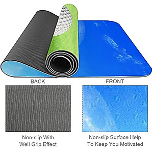 Yoga Mat, Yoga Mats for Home Workout, Workout Mat, Exercise Mats, Pilates Mat, Golf To the Moon