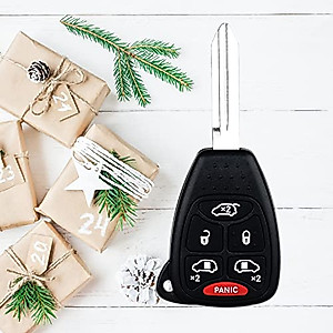 Keyless Remote Smart Replacement Key Fob Fits for 2004-2007 Chrysler Town and Country/Dodge Caravan/Chrysler Town and Country（FCC: M3N5WY72XX） Set of 2