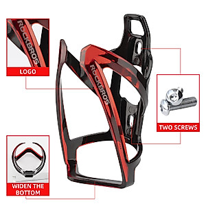 ROCKBROS Bike Water Bottle Holder Ultra-Light Bicycle Bottle Cages with Screws Tool, Universal Bike Cup Holder Rack for Road MTB Bikes