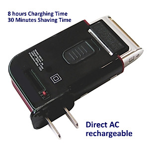 Optimus 50015 Rechargeable Pocket Palm Shaver, Black