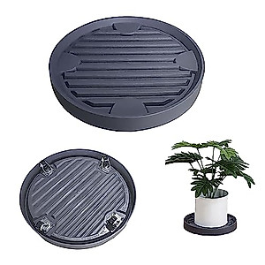 Plant Caddy with Wheels, 2Pack 12.2 Inch Plant Stand with Wheels, Plant Roller Base, Plant Dolly for Indoor Outdoor, Rolling Potted Plant Movers,Hold Up to180lbs Heavy Duty Plant Stand with 4 Wheels