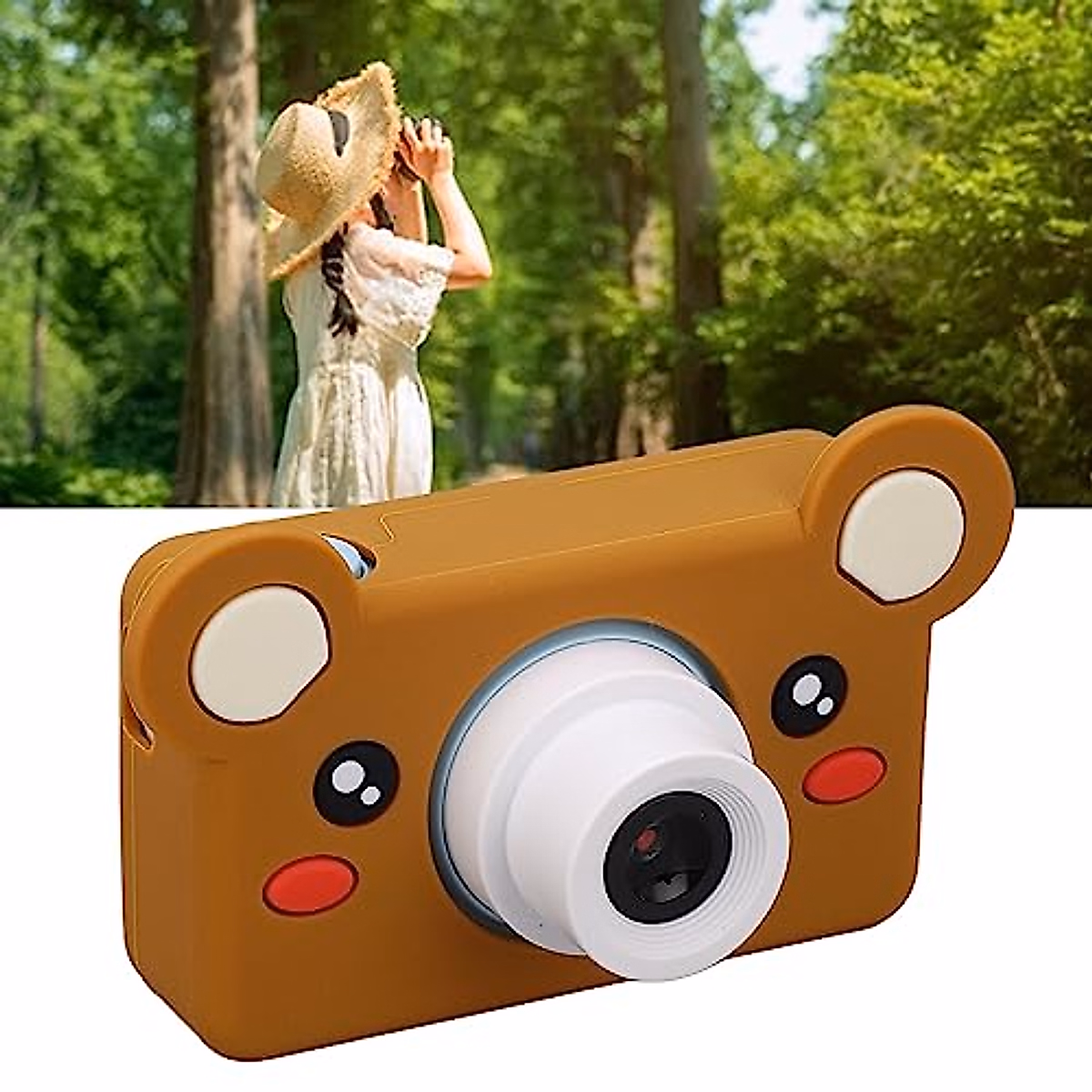 2in Kids Camera, Children Mini Selfie Camera, 32MP HD 1080P Auto Focus Portable Digital Small Camera, with IPS Eye Protection Screen, Moe Baby Birthday Gift