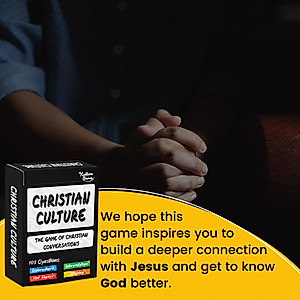 Kulture Games Christian Culture - The Game of Christian Conversations - Fun & Thought Provoking Conversation Starters About God, Christianity & Life – Christian Cards for Bible Study or Youth Groups